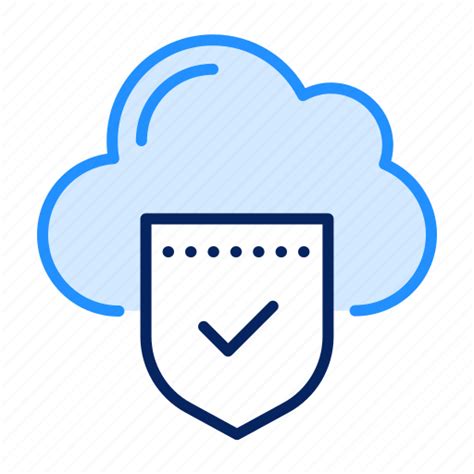 Cloud Safety Shield Icon Download On Iconfinder