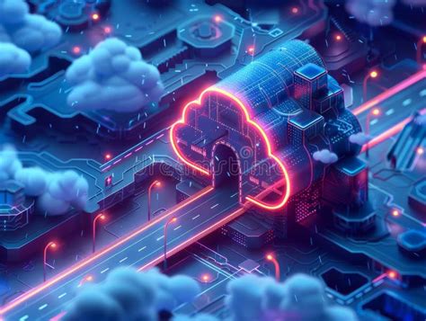 Virtual Private Network Securing Cloud Access Encrypted Tunnel For Data Privacy Stock