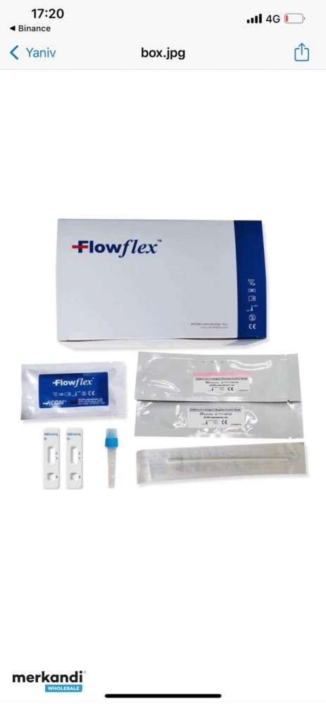Acon Flow Flex Rapid Antigen Test Kit 25 Tests Per Box Ce Approved