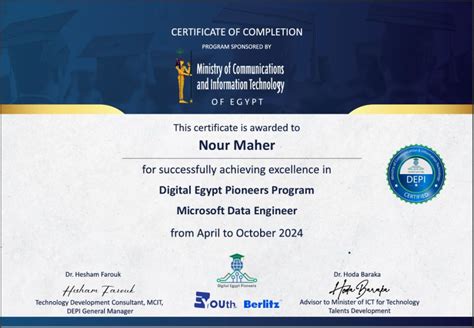Depi Digitalegyptpioneers Microsoftdataengineer Datascience