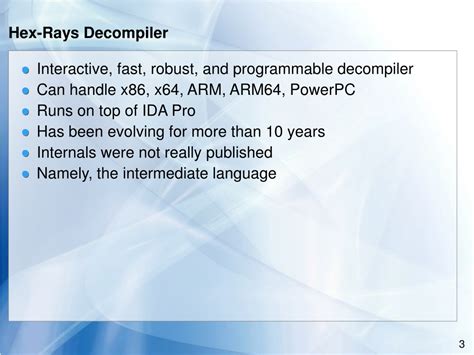 Ppt Hex Rays Decompiler Internals Powerpoint Presentation Free
