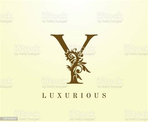 Y 레터 클래식 로고 디자인 갈색에 대한 스톡 벡터 아트 및 기타 이미지 갈색 고급 호텔 골동품 Istock