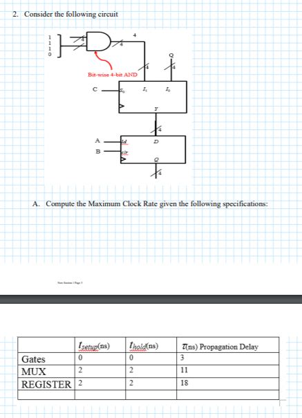 Solved Consider The Following Circuit Bit Wise Bit AND Chegg