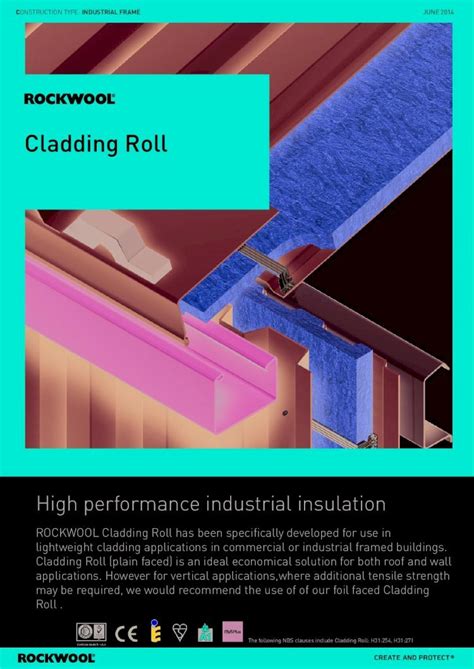 Pdf Cladding Roll Datasheet Rockwoolcladding Roll Plain Faced Is