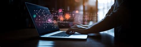 Premium Ai Image Business Worker Using Laptop Data Analytics