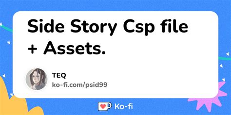 Side Story Csp File Assets Ko Fi ️ Where Creators Get Support From