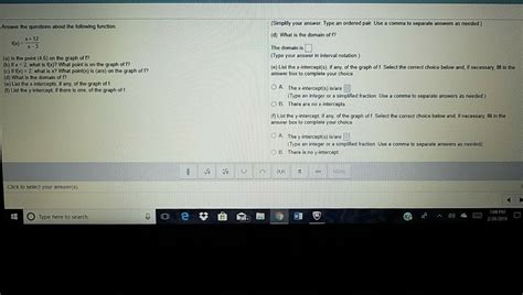 Solved Answer The Questions About The Following Function A Chegg Com