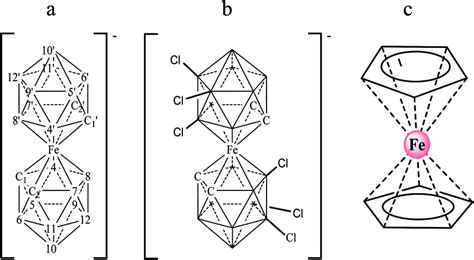 Chemical Structures Of The Anionic Metallacarboranes Download