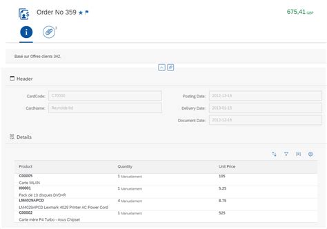 Homemade Sap B1 Web Client Using Mssql Johns Blog