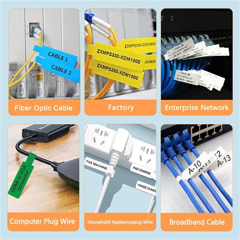 Niimbot White Cable Label Sticker Waterproof Thermal Printer Sticker