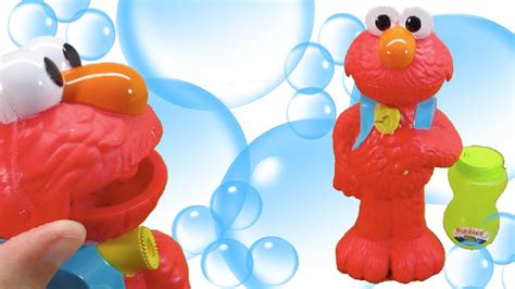 Blowing Bubbles With Elmo Youtube
