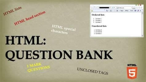 HTML Question Bank Simply Coding