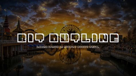 Bit Outline Font Download Free For Desktop And Webfont