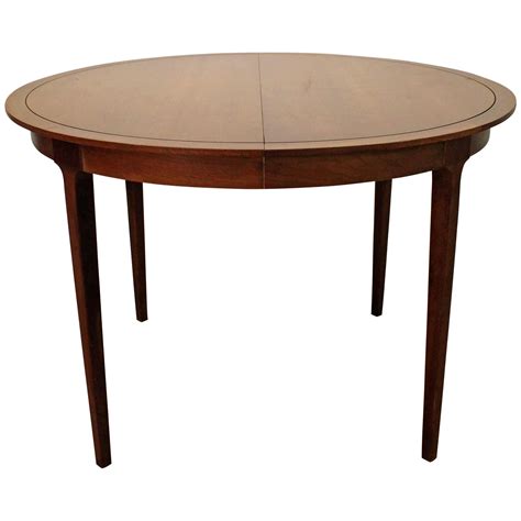 Drexel Counterpoint Round Extension Walnut Dining Table At 1stdibs