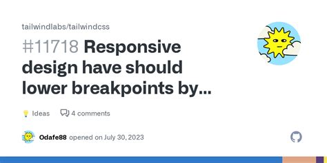responsive design have should lower breakpoints by default