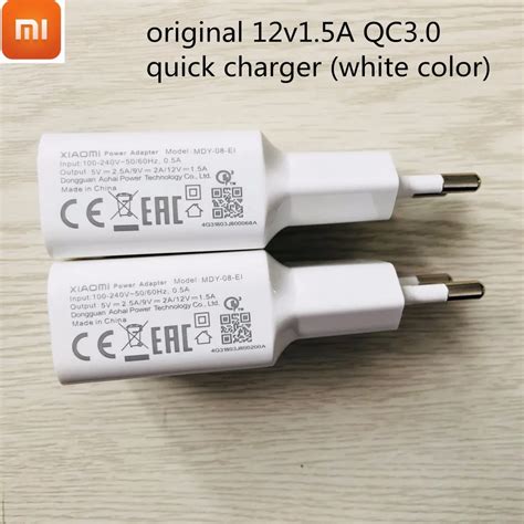 Original XIAOMI Redmi Note Fast Charger Smartphone USB Adapter V A Quick Charge M Type C