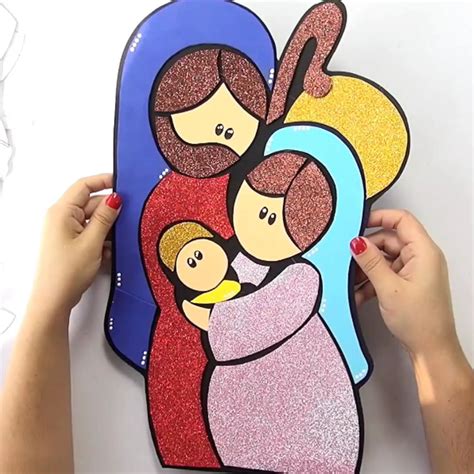 Mira Cómo Realicé éste Nacimiento En Foami O Goma Eva Para Decorar Mi