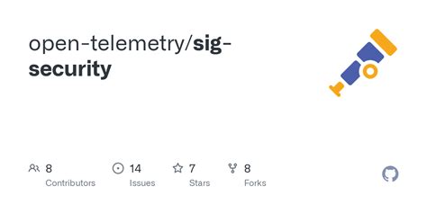 GitHub Open Telemetry Sig Security