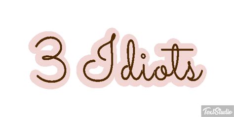3 Idiots Movie Animated GIF Logo Designs