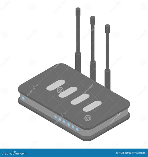Firewall Router Icon Isometric Style Stock Vector Illustration Of Close Business 157525080