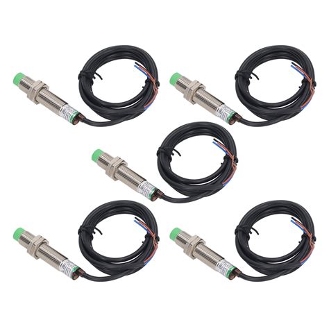 5 Pcs Inductive Proximity Sensor M12 Approach Sensor Npn Nc Ip65 Waterproof Proximity Switch