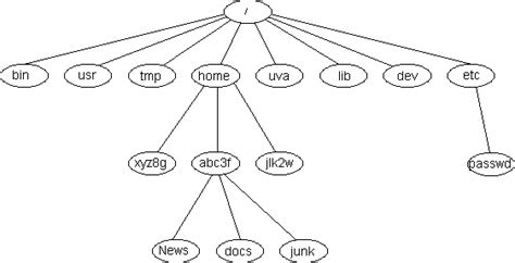Unix Uses A Hierarchical Or Tree Structured Directory System To Storefiles A Diagram Of A