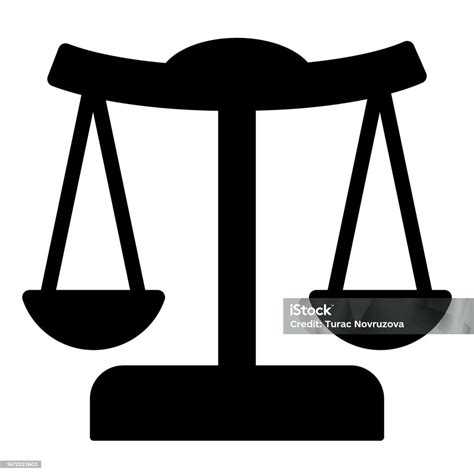 단색 아이콘의 크기를 조정합니다 판단 균형 정의 척도 법학 벡터 디자인 개념 흰색 사용 및 앱에 대한 글리프 스타일 픽토그램 거래 내역서에 대한 스톡 벡터 아트 및 기타