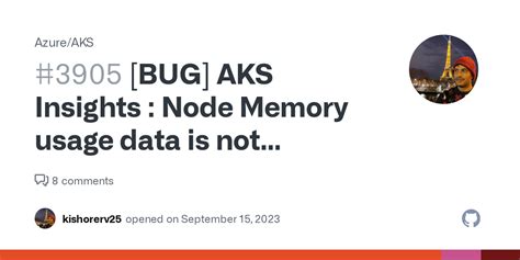 Bug Aks Insights Node Memory Usage Data Is Not Relaiable · Issue