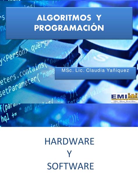 Unidad 1 Algoritmos Y Programacion Pdf Hardware De La Computadora