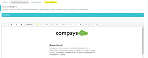 Setup User Password Expiration Notifications Cloudpanel Knowledgebase