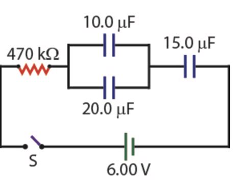 Solved An RC Circuit With Initially Uncharged Capacitors Is Chegg