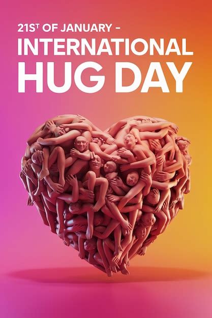 Warmth Celebration For International Hug Day Premium Ai Generated Image