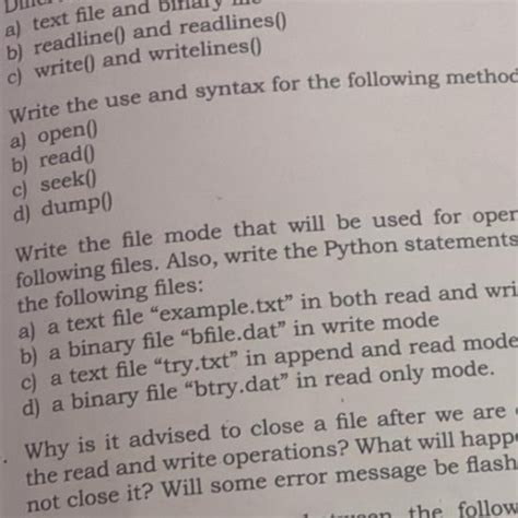 Differentiate Between A Text File And Binary File B Readline And R