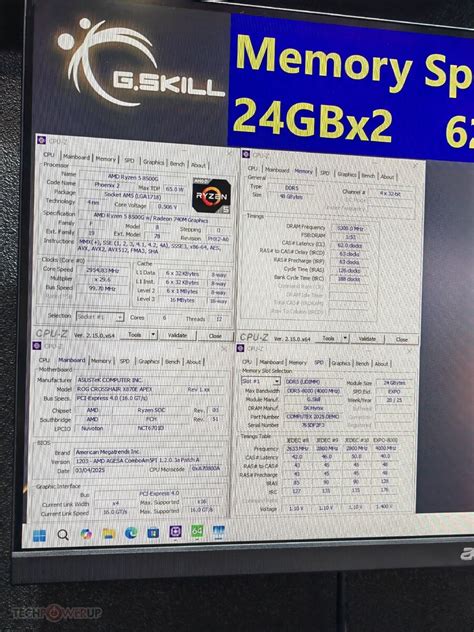 G Skill At 2025 Computex Ddr5 Speeds Go Over 10 000 Mt S Camm2 Over Nine Thousand Techpowerup