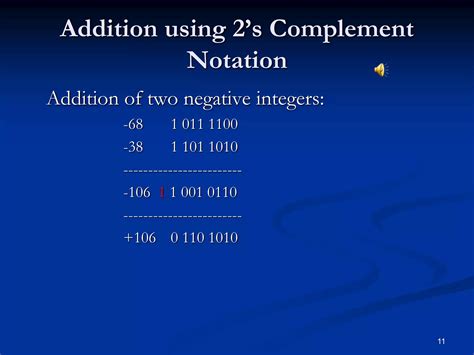 arithmetic computation using 2 s complement notation pptx