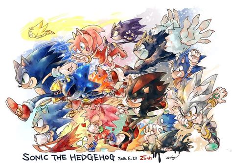 Sonic And Everyone Sonic The Hedgehog O6 Sonic The Hedgehog Fan Art