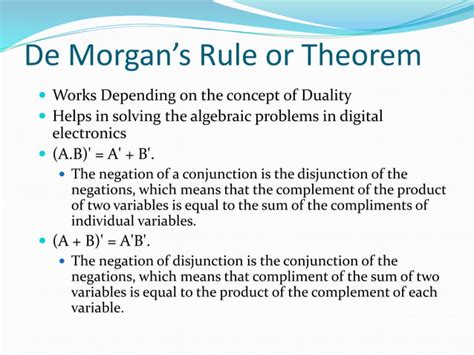 Laws Of Boolean Algebra Pptx