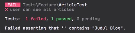 Belajar Membuat Test Driven Development Di Laravel Crudpro