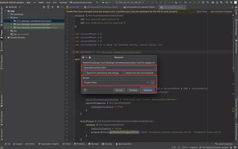 How To Rename An Android Studio Project