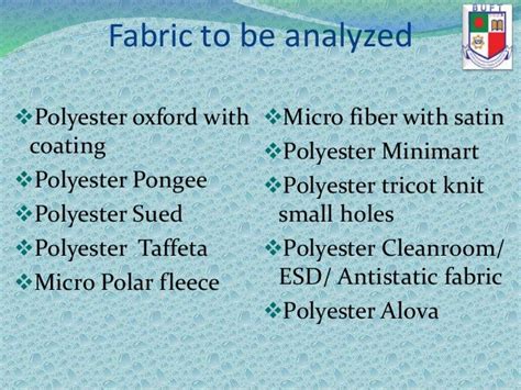 Presentation On Fabric Analysis