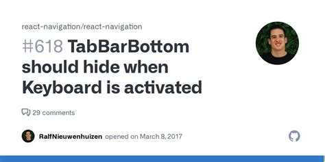 Tabbarbottom Should Hide When Keyboard Is Activated · Issue 618