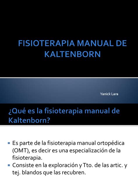 Kaltenborn | PDF