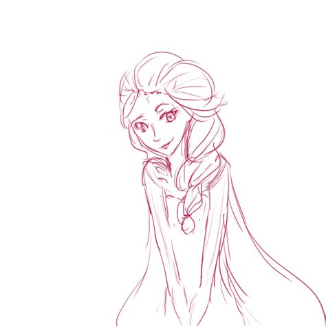 Elsa Sketch By Mialue On Deviantart