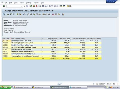 Solved Settlement Of Internal Order SAP Community