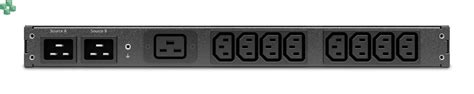Ap4423a Przełącznik źródła Zasilania Rack Ats 230v 16a C20 In 8 C13 1 C19 Out Z Kartą