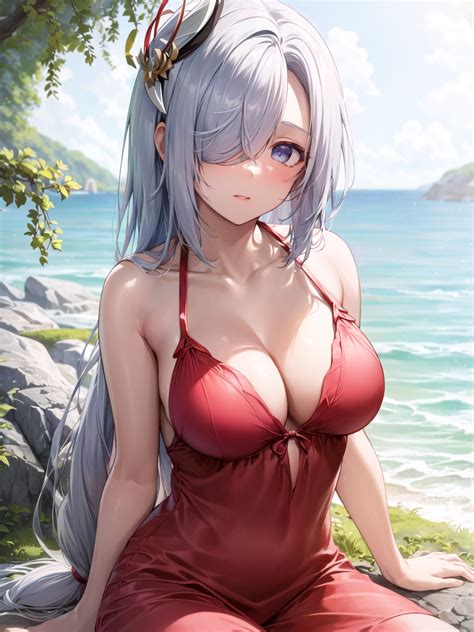 Rule 34 1girls Ai Generated Armpits Arms Up Blue Eyes Breasts