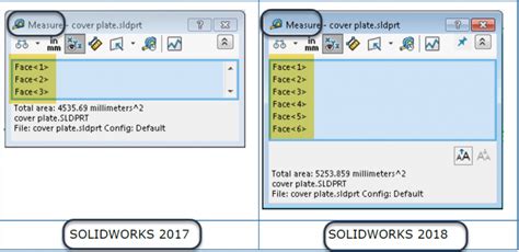 Measure Tool Enhancements In Solidworks 2018