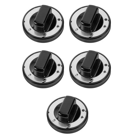 Masteelf 5pcs Cooker Control Konb Gas Cooker Knob Stove Knob