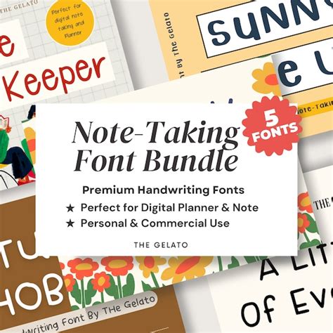 Goodnotes Font Etsy