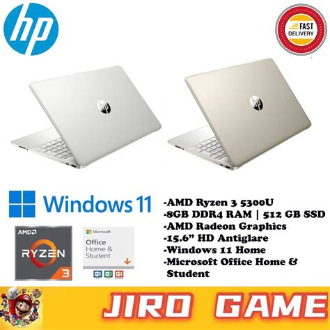 Hp Laptop Notebook S Eq Au Silver S Eq Au Gold Amd Ryzen U Fhd Gb